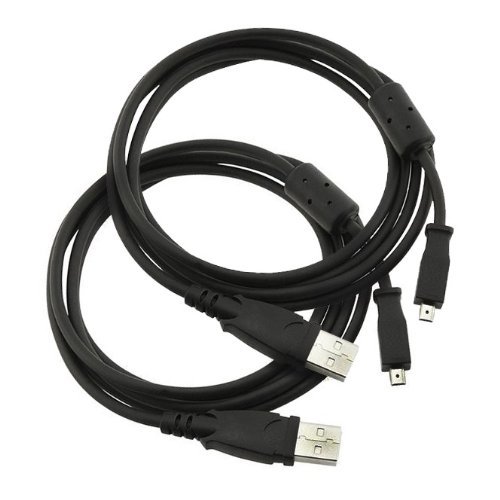 CyberTech PS4 15' Feet Long Charging Charger Power Cables USB Cord Compatible with PS4 DualShock 4 PlayStation 4 Controller (Qty:2)