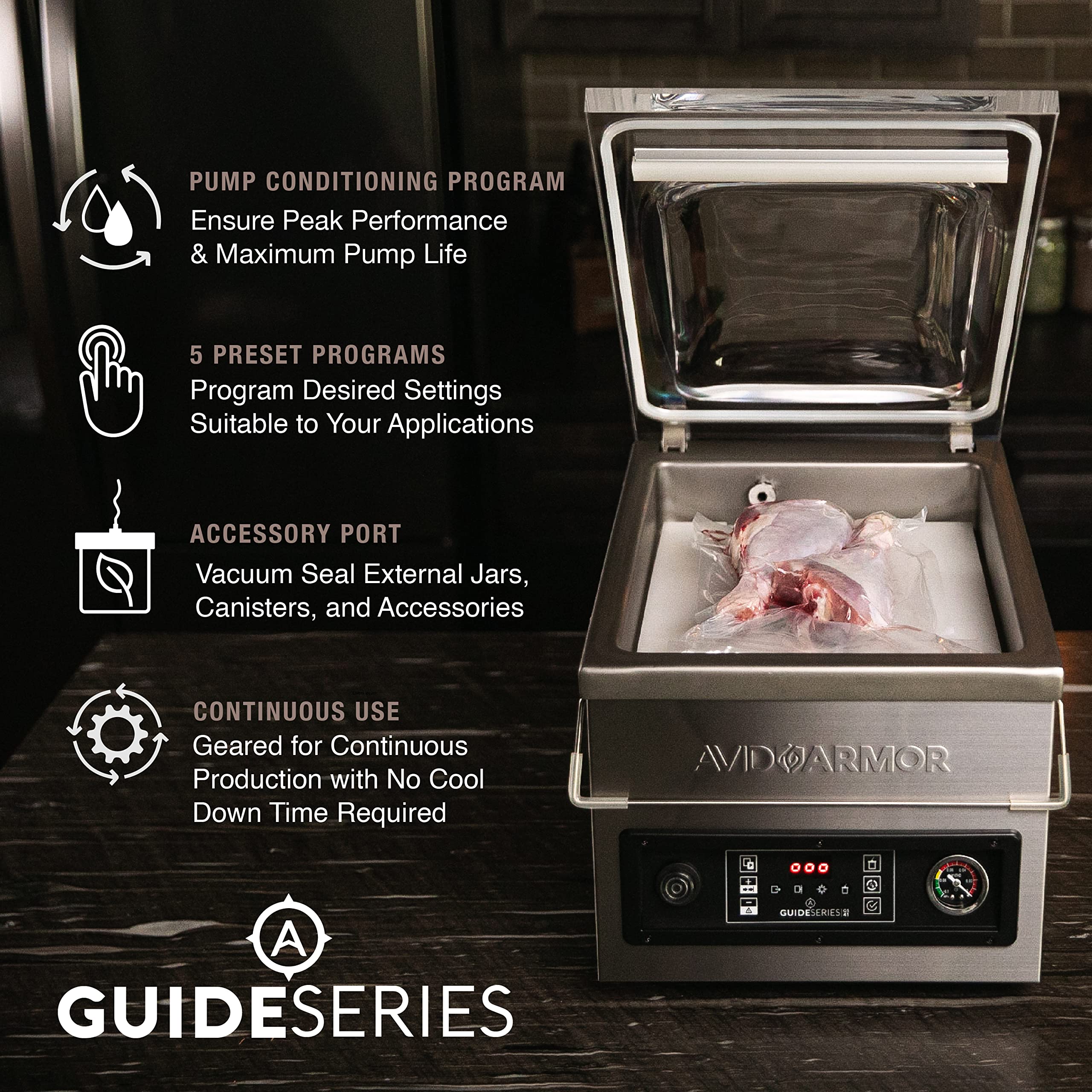 Avid Armor Chamber Vacuum Sealer GS41 with Pump Oil