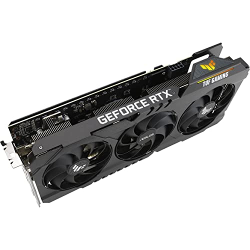 ASUS TUF Gaming NVIDIA GeForce RTX 3060 Ti V2 OC Edition Graphics Card (PCIe 4.0, 8GB GDDR6, LHR, HDMI 2.1, DisplayPort 1.4a, Dual Ball Fan Bearings, Military-Grade Certification, GPU Tweak II)