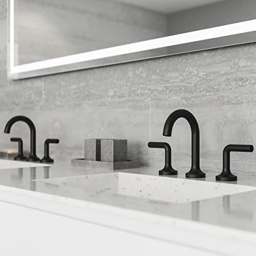 Pfister Zeelan Bathroom Sink Faucet, 8-Inch Widespread, 2-Handle, 3-Hole, Matte Black Finish, LF049ZLB