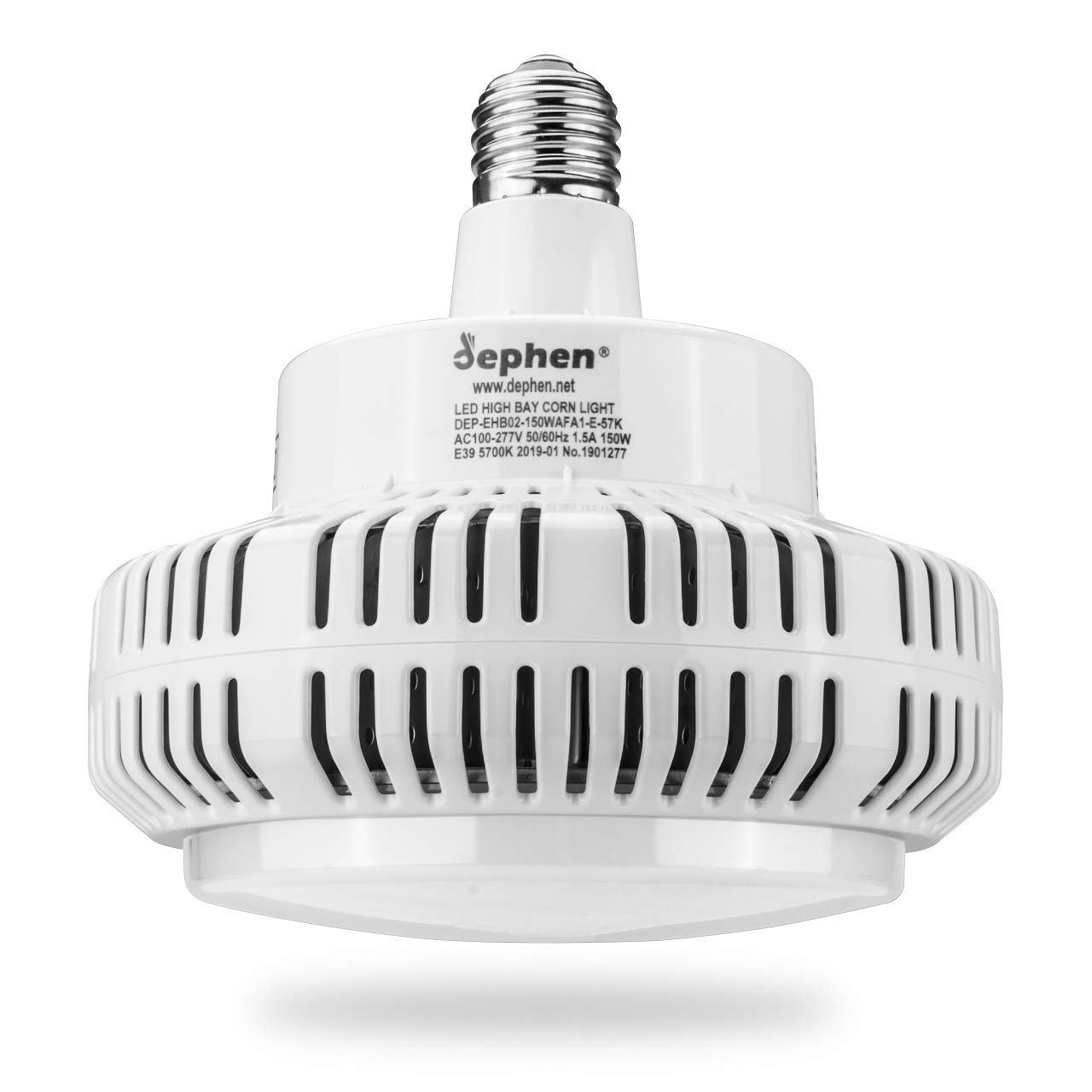 dephen 150W High Bay LED Light Bulb, Mogul E39 Retrofit LED Bulb, 5700K LED Shop Light, 400W-600W Metal Halide/HPS/HID Replacement for Workshop Barn Warehouse Garage Commercial Lighting