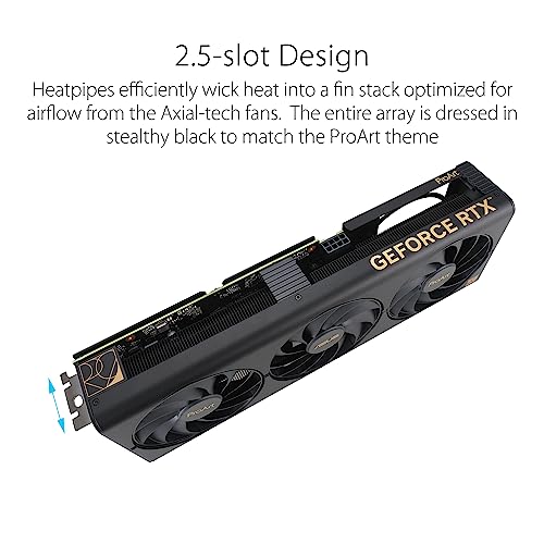 ASUS ProArt GeForce RTX™ 4060 OC Edition 8GB GDDR6 Graphics Card (PCIe 4.0, 8GB GDDR6, DLSS 3, HDMI 2.1a, DisplayPort 1.4a)