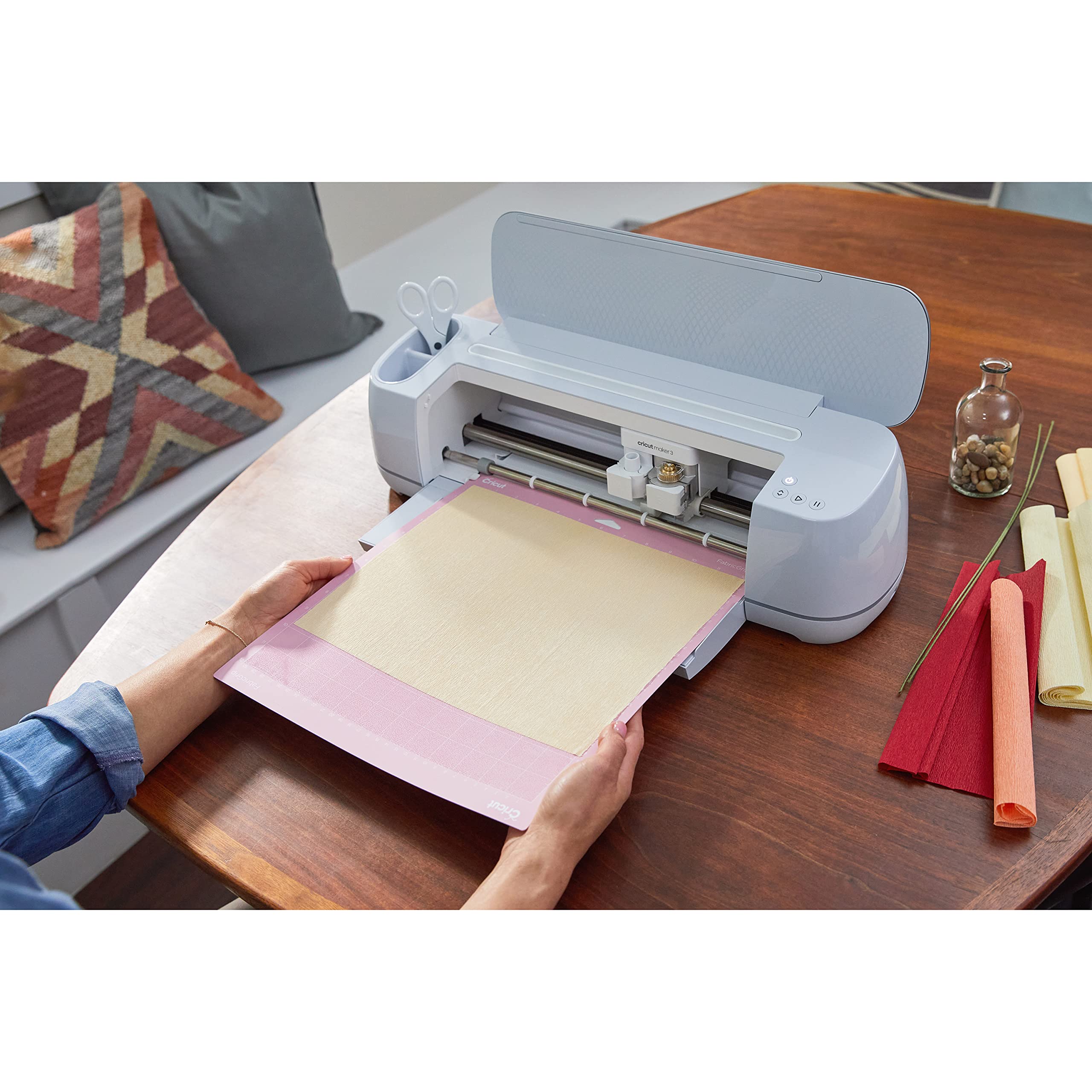 Cricut Rotary Blade + Drive Housing, Hard and Durable Cutting Blade with Drive Housing, Cuts Delicate Papers & Unbacked Fabric for Personalized Projects, Compatible with Cricut Maker Cutting Machine