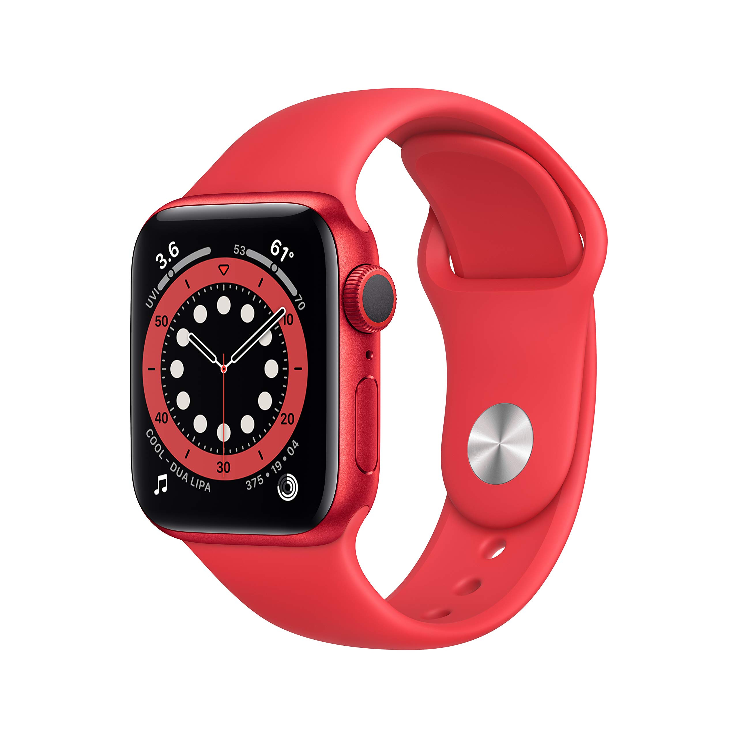 Apple Watch Series 6 (GPS, 40mm) - Silver Aluminum Case with White Sport Band