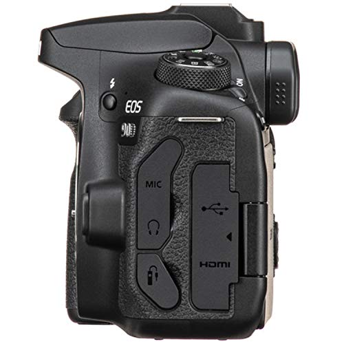 Canon EOS 90D DSLR Camera w/EF-S 18-55mm F/4-5.6 STM Zoom Lens + 64GB Memory Card, Case, Hood, Tripod, Grip-Pod, Filter, Professional Photo Bundle(24pc) (Renewed)