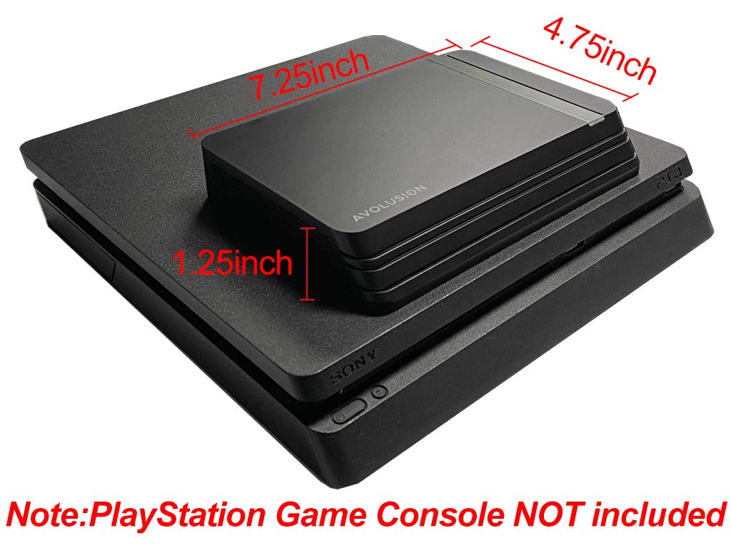 Avolusion HDDGear Pro X 3TB USB 3.0 External Gaming Hard Drive (Pre-formatted for PS4 Pro, Slim, Original)