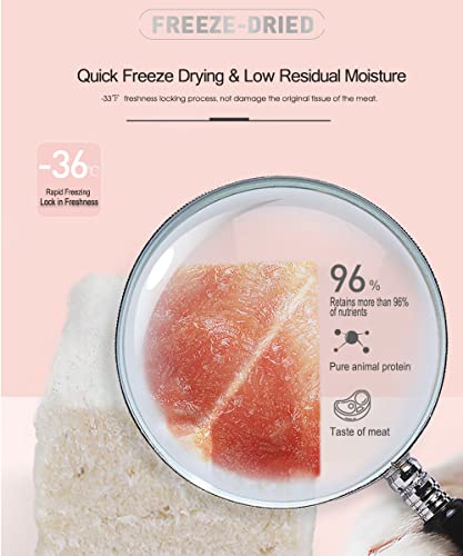 BNYEE Freeze Dried Cat & Dog Treats β 250g Freeze Dried Chicken+Duck+Fish 3 in 1 Meat Snacks - High Protein, Bite-Sized, Training Treats Snacks