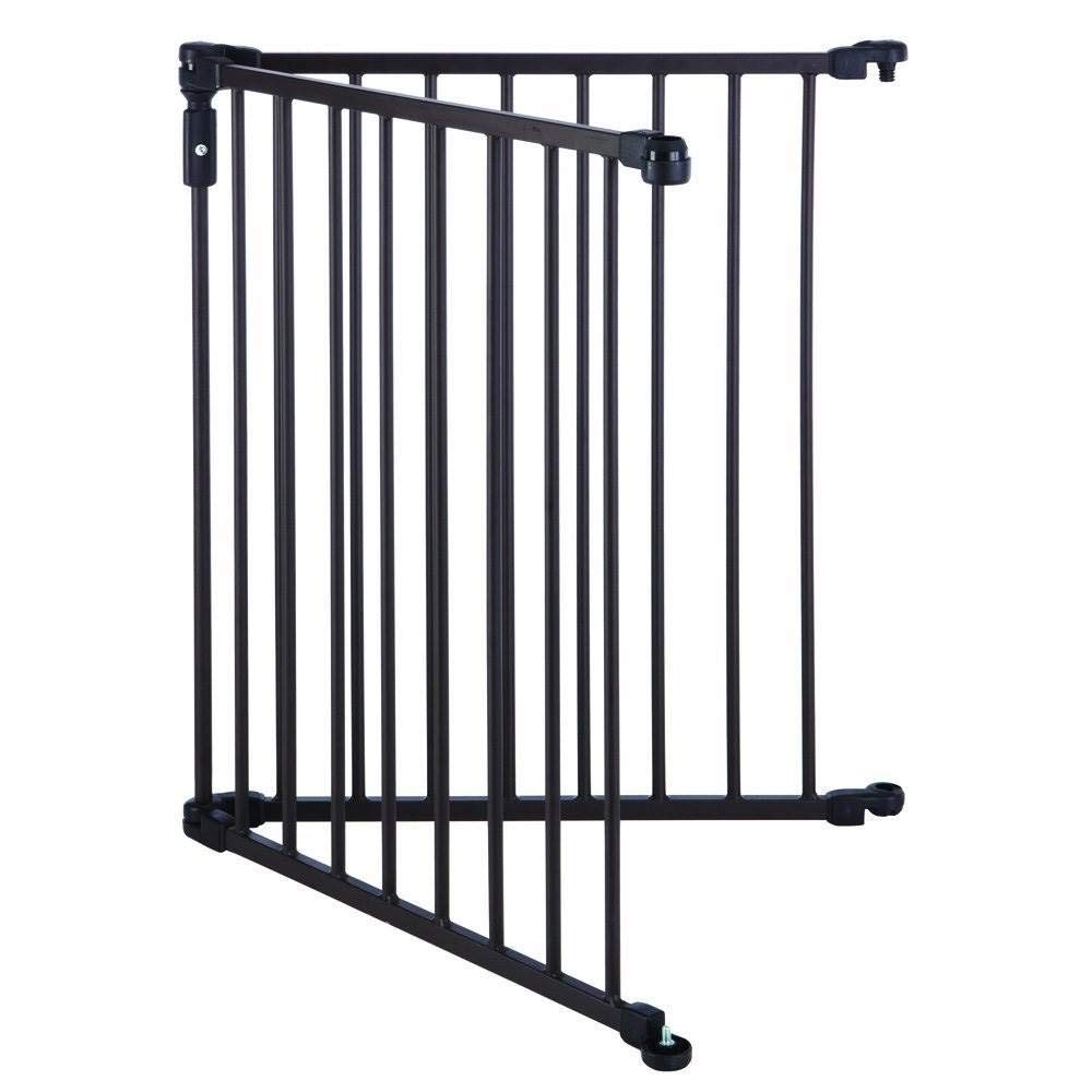 Toddleroo by North States 2 Panel Extension for 3 in 1 Arched Décor Metal Superyard: Adds up to 48" for an Extra Wide Baby gate or Play Yard (48" Width, Matte Bronze)
