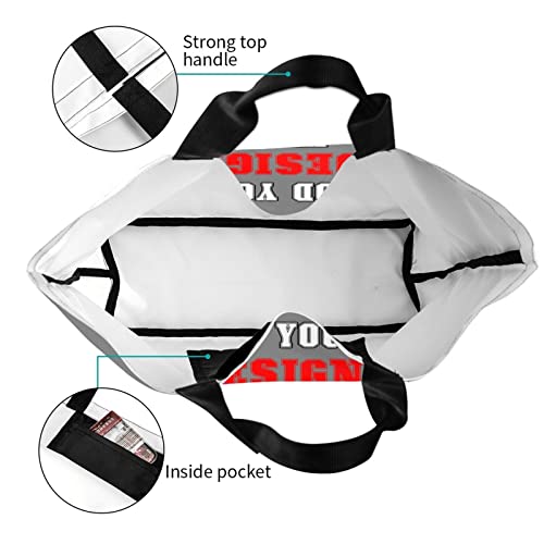 Custom Bag Personalized Bag Customized Gifts For Women Design Company Logo Name Travel Bag Shopping Shoulder Bag Custom Gift Gray Tote Bag