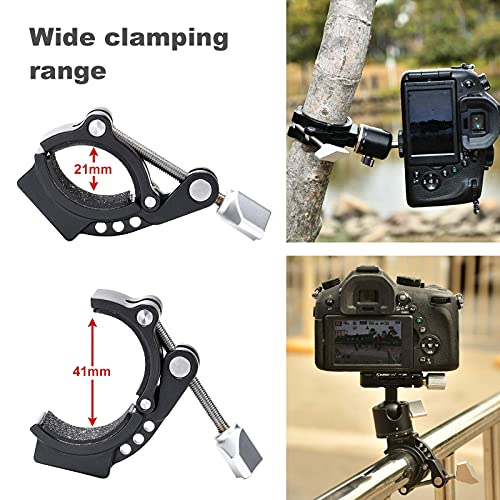 SUNWAYFOTO CC-01T Super Clamp with QR Plate for Phone,DJI OSMO ,Gopro Bike Clamp,Bike Phone Mount Clamp Adjustable