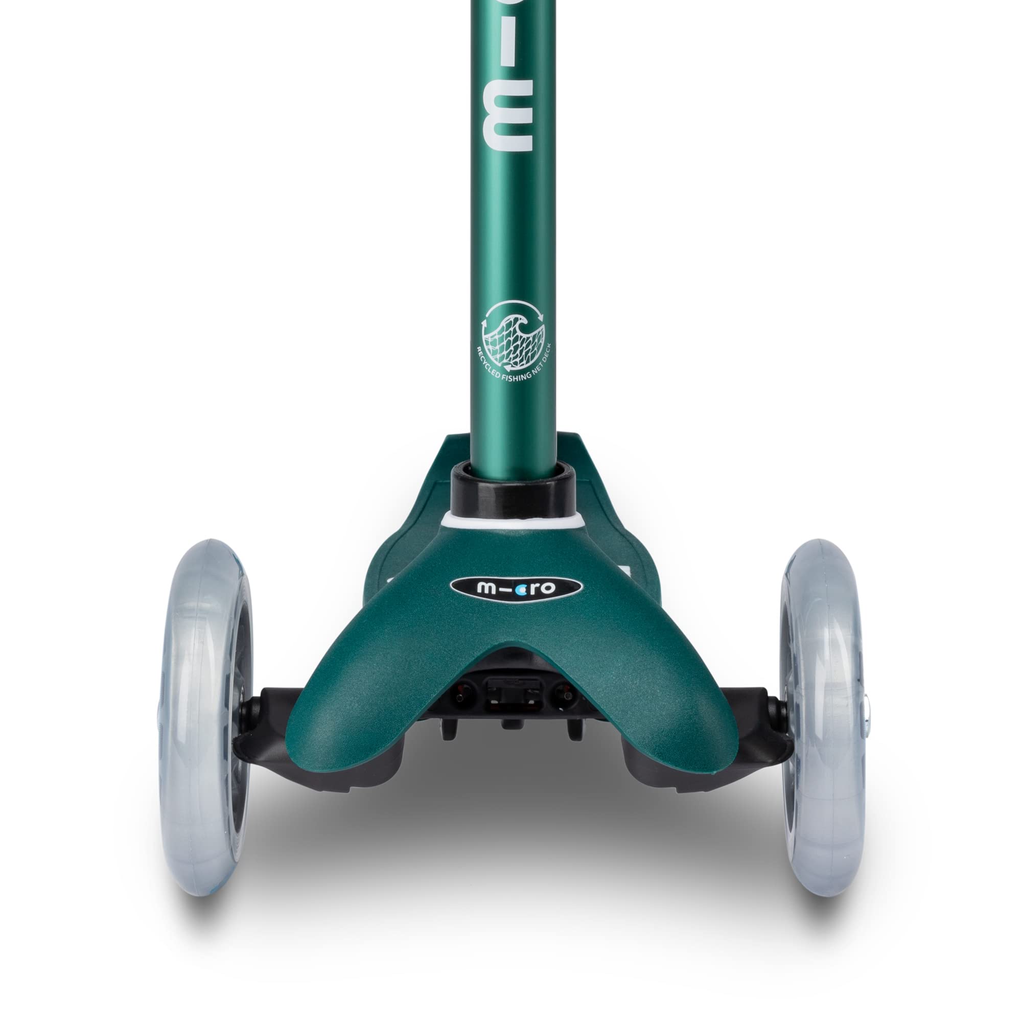 Micro Kickboard - Mini Deluxe Eco, 3-Wheeled, Lean-to-Steer, Swiss-Designed Micro Scooter Made with Recycled and Sustainable Materials, for Preschool Kids, Ages 2-5 (Dark Green)