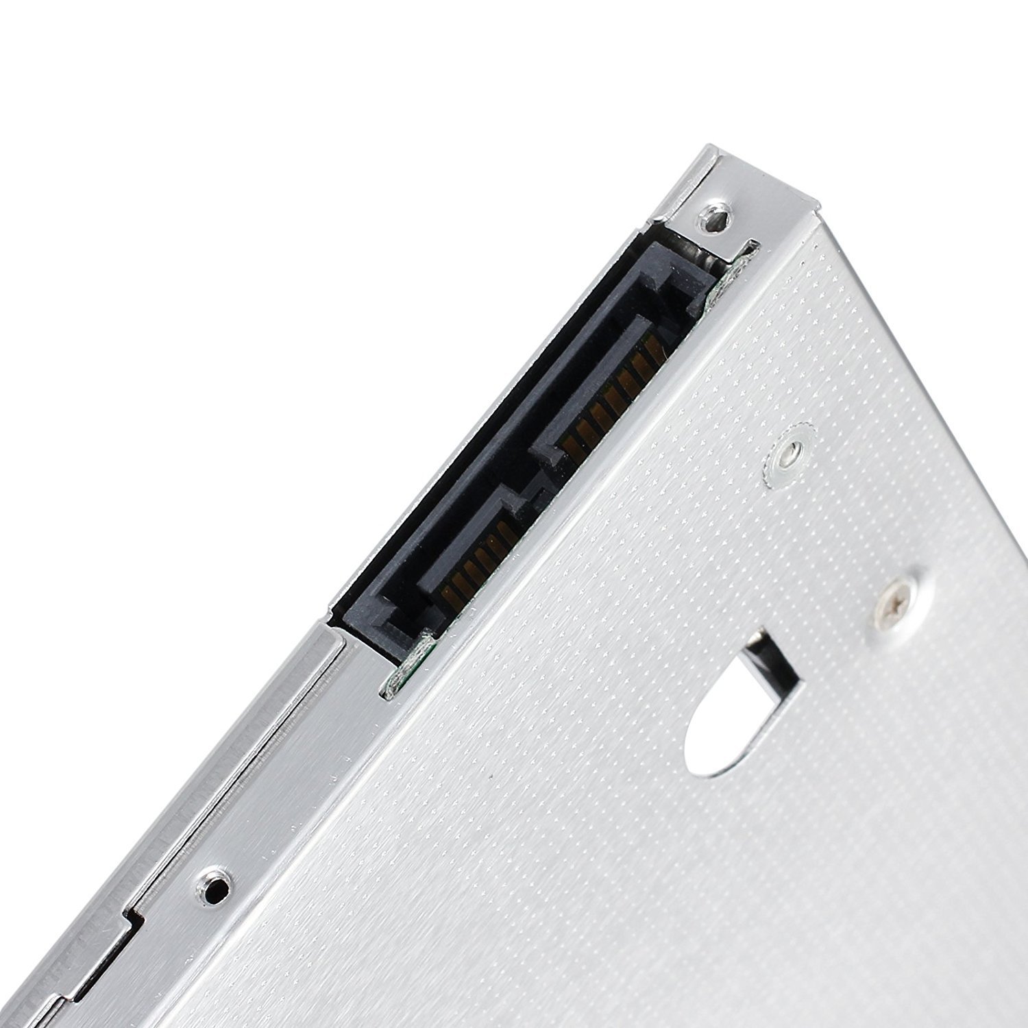 SATA Hard Drive Caddy, Universal 9.5 mm SATA to SATA 2nd SSD HDD Hard Drive Caddy Adapter Tray Enclosures for DELL HP Lenovo ThinkPad ACER Gateway ASUS Sony Samsung MSI Laptop