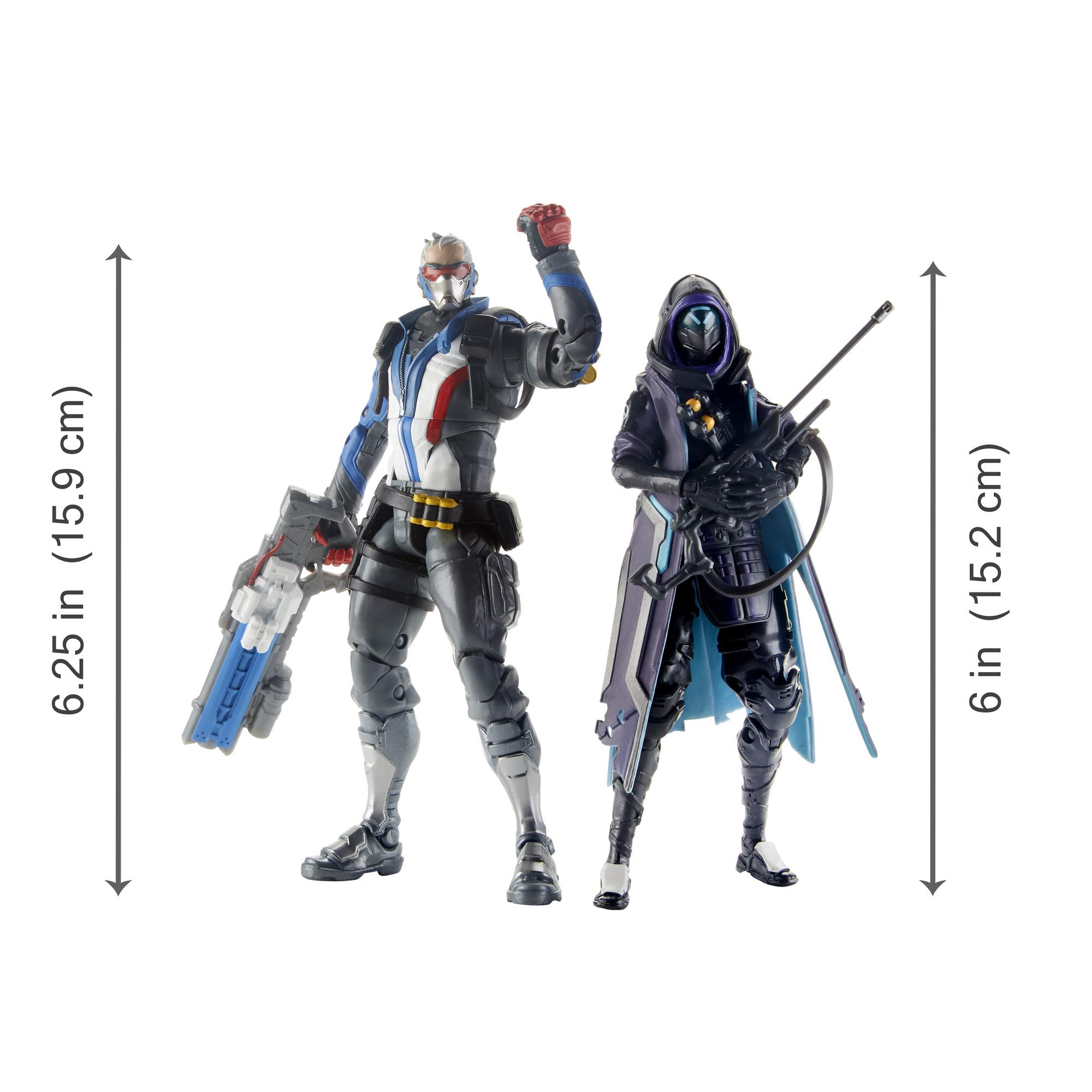 Hasbro Toys Overwatch Ultimates Series Soldier: 76 & Shrike (Ana) Skin Dual Pack 6" Collectible Action Figures