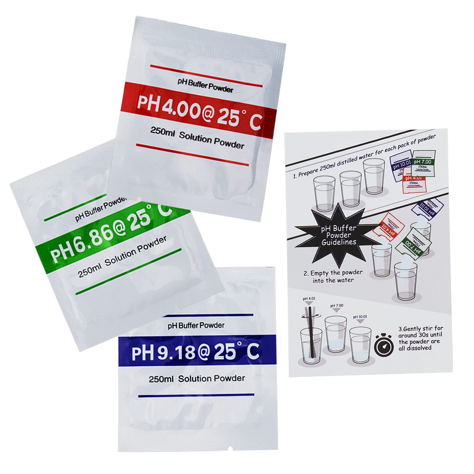 DANOPLUS 300 cm Long Cable Electrode Replaceable pH Probe (0-14 pH), BNC Connector with 6 Packets of Calibration Powder