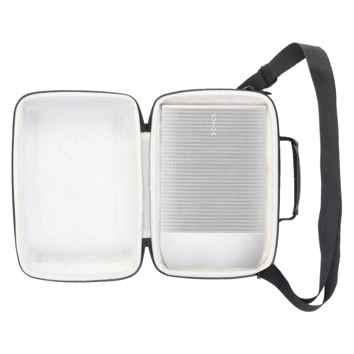 Khanka Hard Travel Case Replacement for Sonos Move/Move2- Smart Portable Wi-Fi Bluetooth Speaker (Inside White)