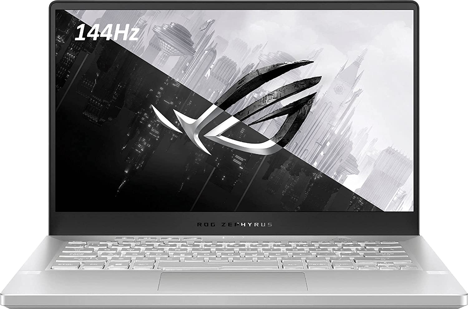 ASUS ROG Zephyrus G14 VR Ready Gaming Laptop, 14" 144Hz Full HD IPS Display, 8 Cores AMD Ryzen 9 5900HS,NVIDIA GeForce RTX 3060, Moonlight White-Tikbot Accessories (40GB RAM|2TB PCIe SSD)