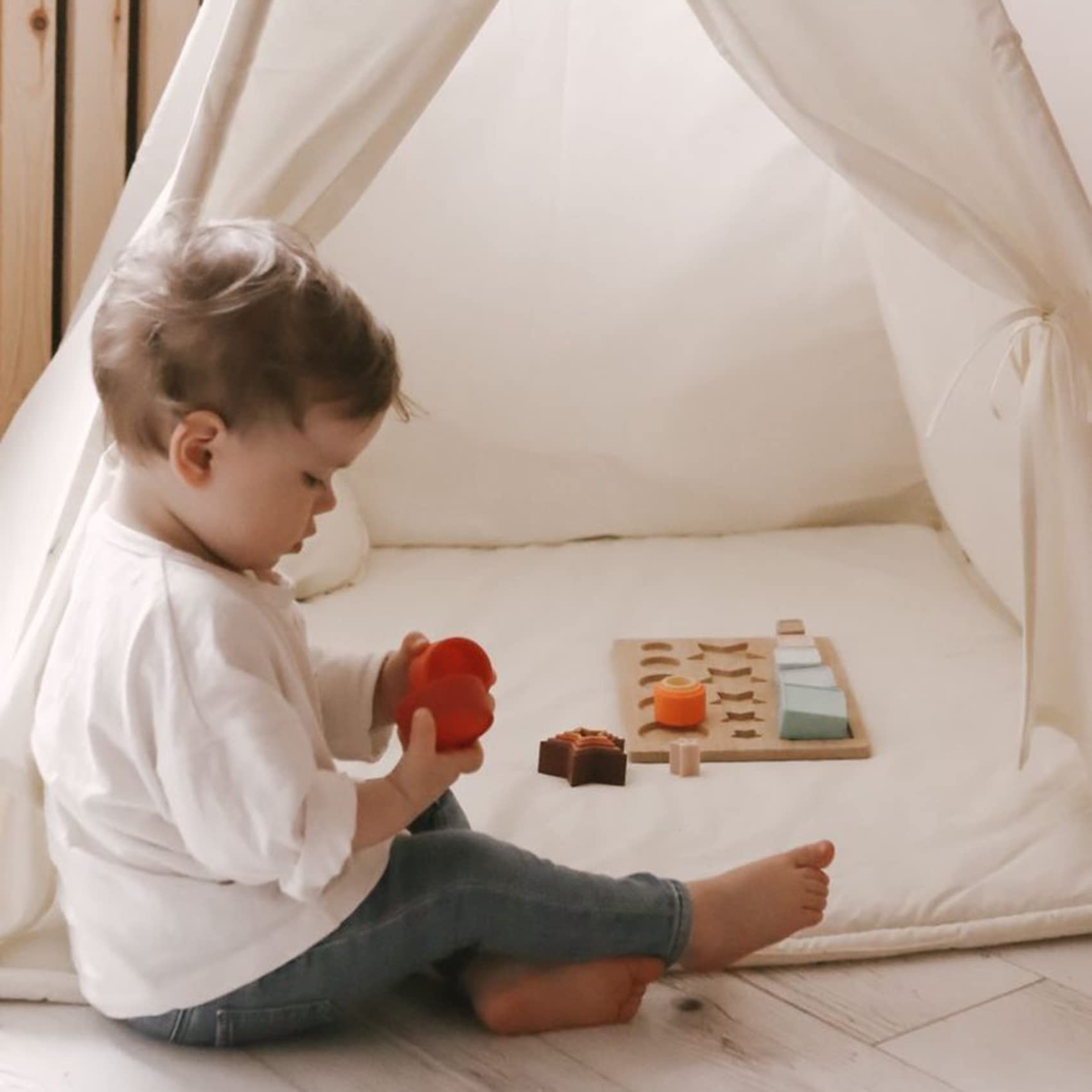 let's make Baby Soft Stacking Block Toys Nesting Shape Sorter, Montessori Toys for Babies 3- Years, Silicone Stacking Cups Building Blocks for Toddlers, Sensory Educational Toys Girls Boys