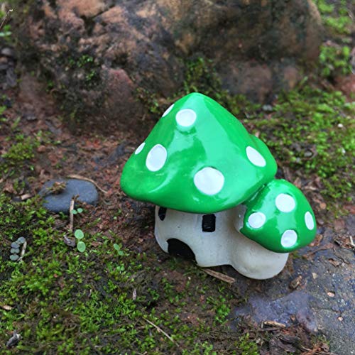 Cabilock 8 Pcs Bonsai Craft Decor Mushroom DIY Craft Mini Decor Table Micro Landscape Decoration Fariy Garden Ornament Resin Crafts Plant Decorations Plants Decor Miniature Supplies