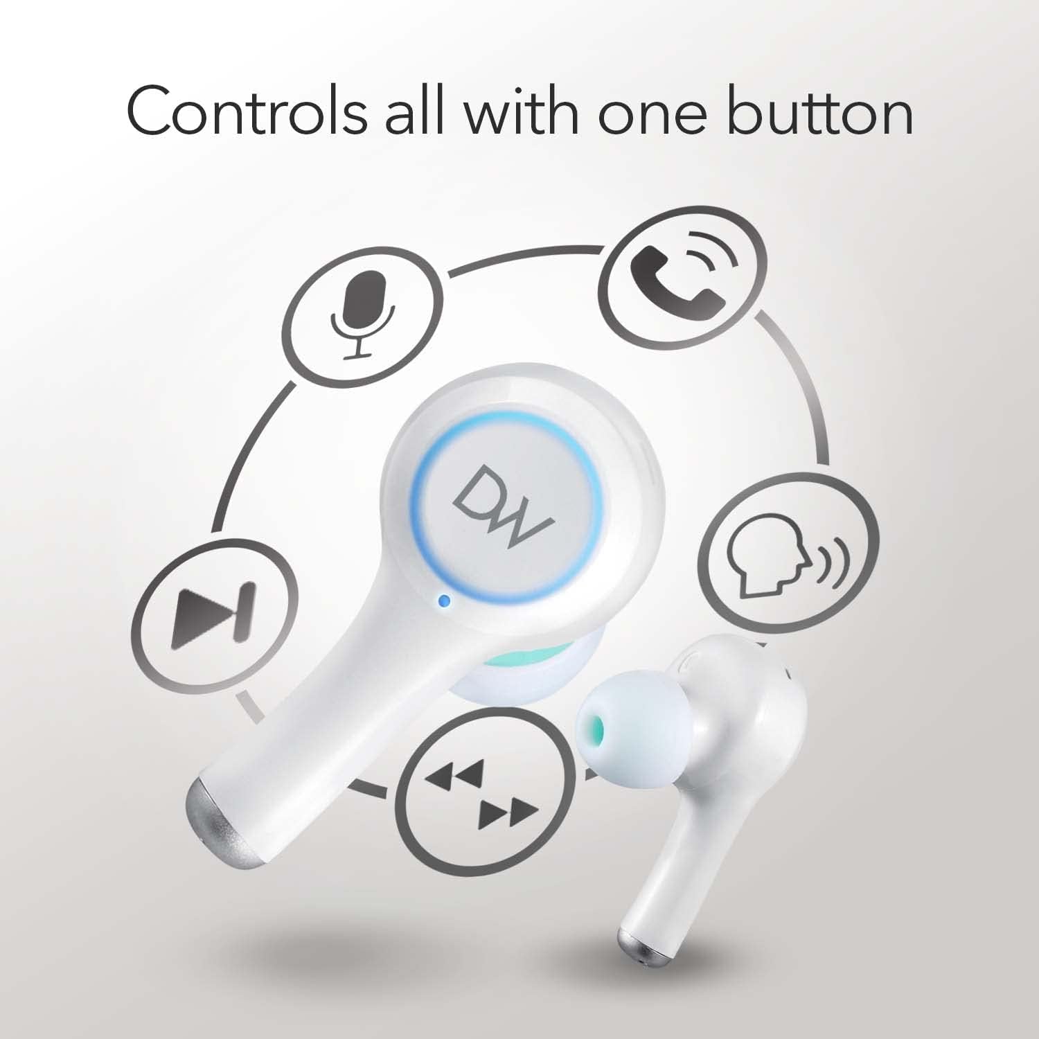 Dartwood Active True Wireless Noise-Canceling Earbuds - Dartpods+ Portable Splashproof Immersive Sound Earphones with Bluetooth Connectivity