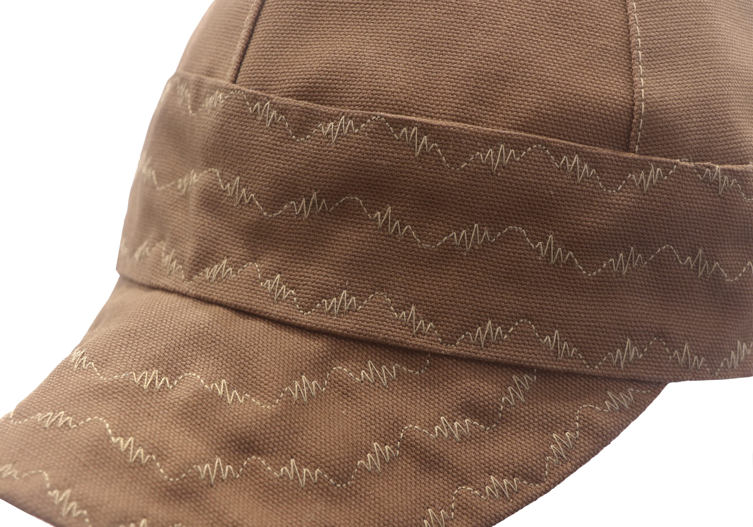 BOCOMAL Welding Cap HRC2 Flame Resistant 10OZ Durable Cotton Duck 2 Sided 6 Pannel Welder Hats 7 1/4 Brown