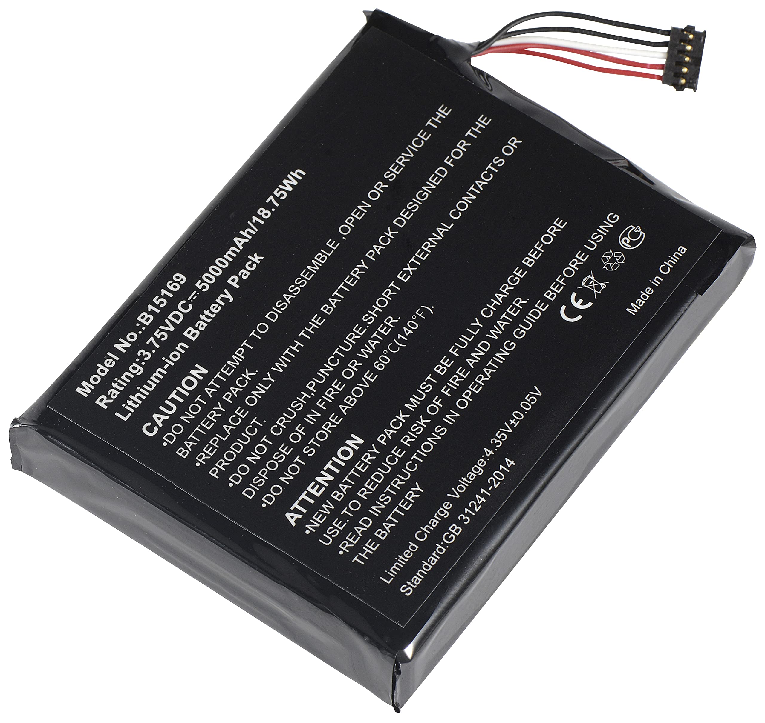 BXX Replacement Battery for B15169 Compatible with Ring-1St Gen Video Doorbell 1St Gen 5000mAh 3.75V