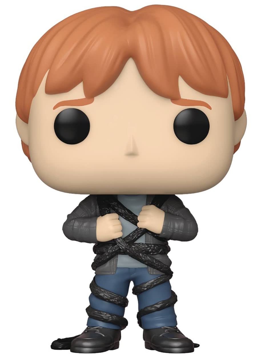 HARRY POTTER 20th Anniversary - Ron Weasley in Devil's Snare Funko Pop! Vinyl Figure (Bundled with Compatible Pop Box Protector Case), Multicolor, 3.75 inches