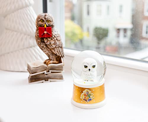 Harry Potter Hedwig Owl Light-Up Mini Adult Snow Globe with Swirling Glitter Display