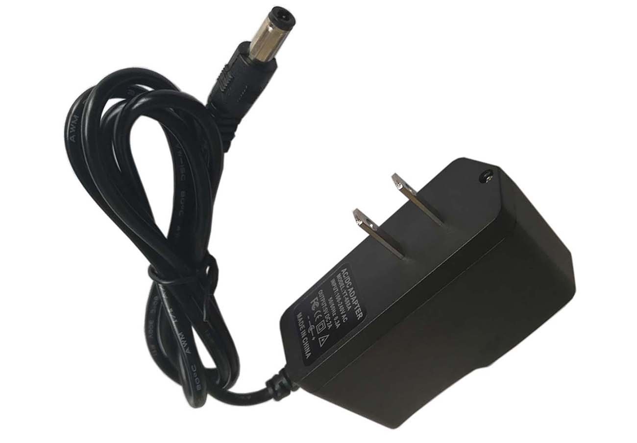 Universal 5.5mm x 2.1mm AC to DC 5V 2A Regulated Power Supply Wall Charger Adapter for Led Strip, String Lights, Wireless Router, LCD, Hub, Switches, CCTV Cameras, Android TV Box