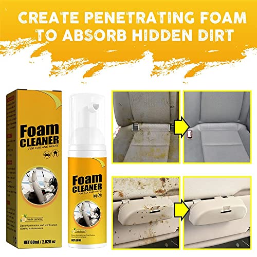 Car Magic Foam Cleaner, 2023 New Magic Foam Cleaner for Car, Multifunctional Car Magic Foam Cleaner (2PCS,30ML)