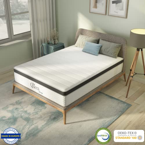 NapQueen Twin-XL Mattress, 8 Inch Maxima Hybrid Cooling Gel Infused Memory Foam and Innerpring Mattress, Twin-XL Bed Mattress in a Box, CertiPUR-US Certified, Medium Feel