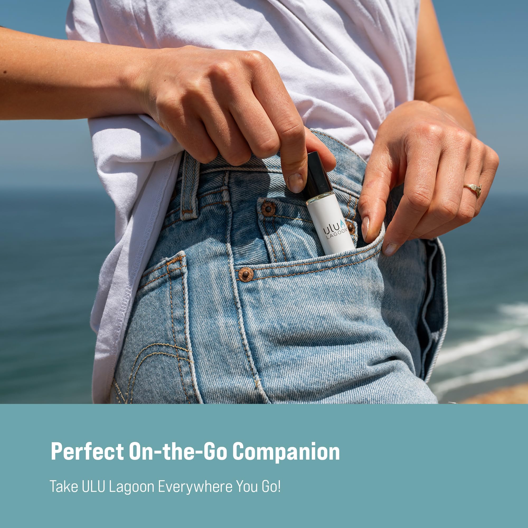 ULU Lagoon Roll-On Perfume - Travel-Sized Coconut Surf Wax Fragrance, Easy-to-Use and Carry, Universal Scent - Ideal Gift for Beach Lovers!