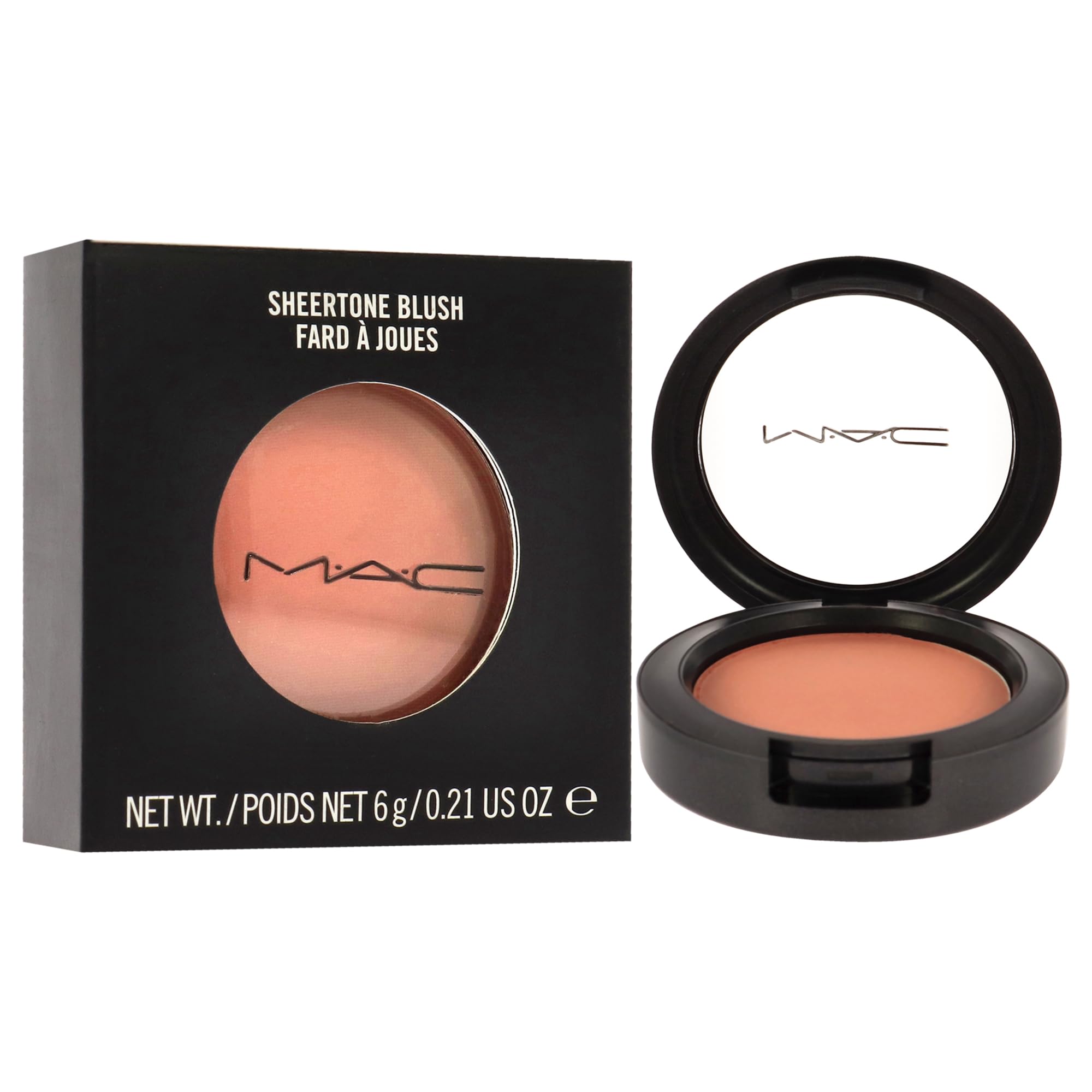 MAC Sheertone Powder Blush for Women, GINGERLY, 0.21 Ounce