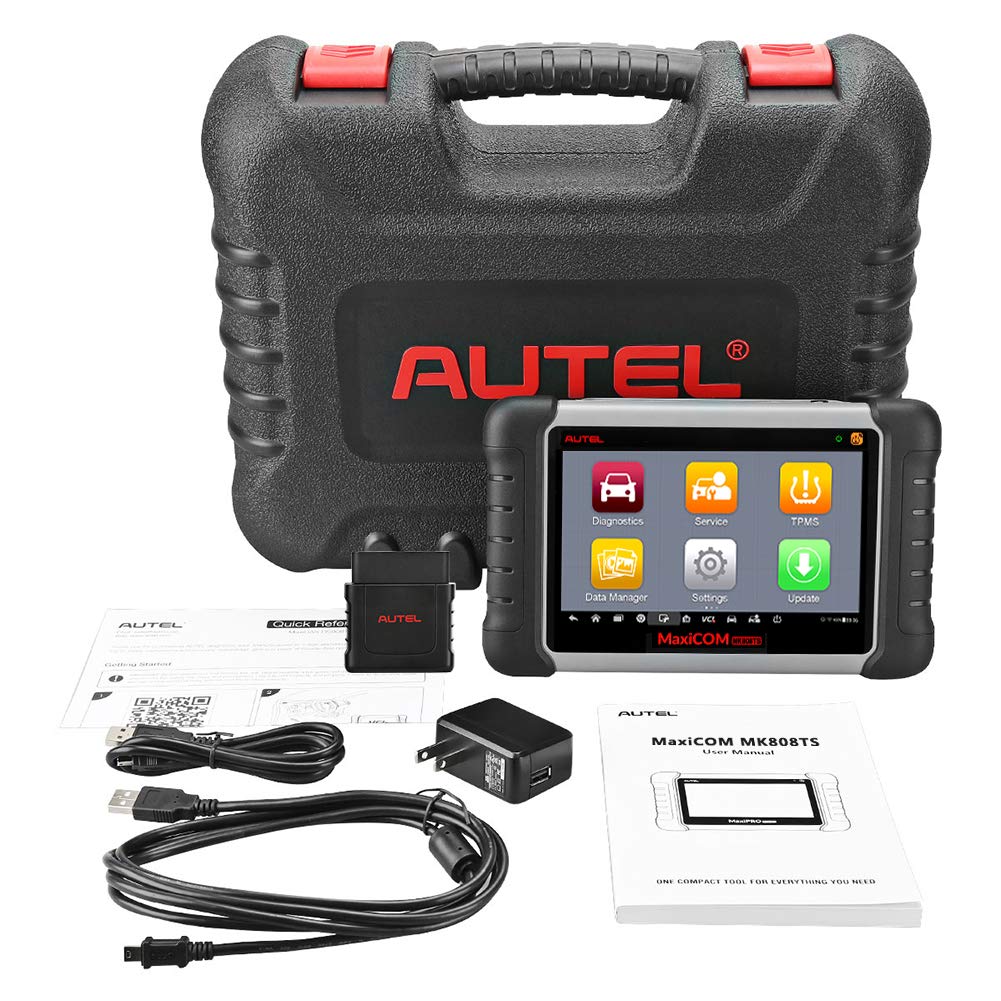 Autel MK808TS TPMS Diagnostic Scanner, 2021 Newest Upgraded Ver. Of MK808, MX808, 28 Services & All Systems Diagnostics, Complete TPMS and Sensor Programming
