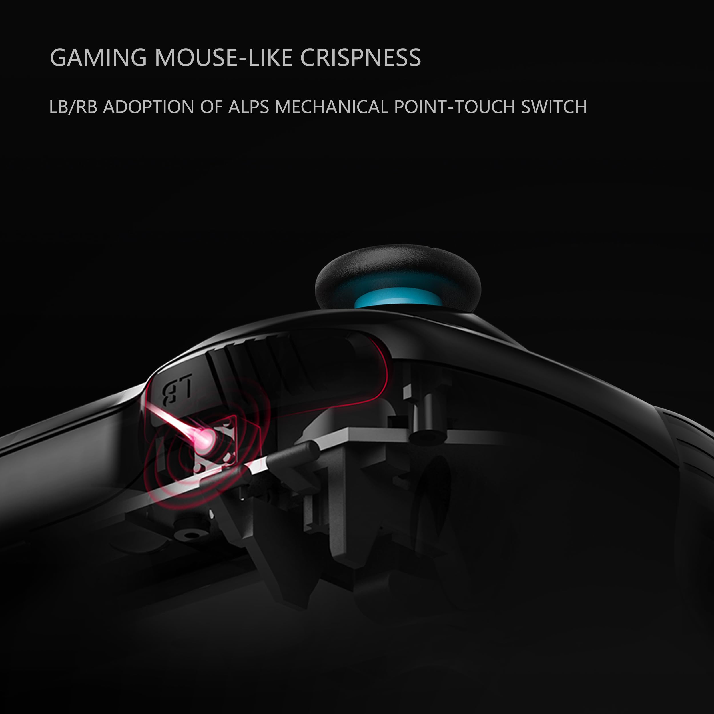 BEITONG Asura 2NS Wired PC Controller, Gaming Dual Vibrate Gamepad For Windows 7 8 10 11 Steam Deck,Dual Vibration,Turbo Function, E-sport Level Joysticks