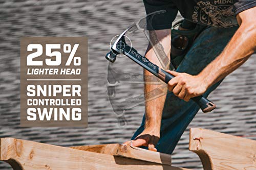 Spec Ops Tools 20 oz Rip Claw Nailing Hammer with Smooth Face, Soft Mallet Face, Shock-Absorbing Grip, 3% Donated to Veterans