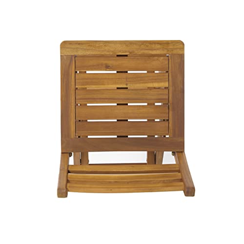Christopher Knight Home Tundra Outdoor Foldable Wood Barstool Set, 2-Pcs Set, Natural
