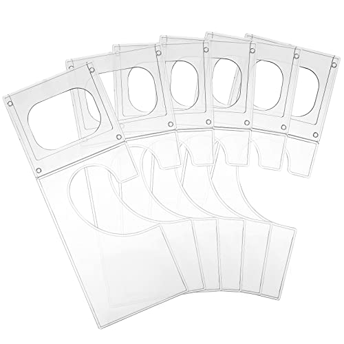 Closet Dividers Plastic Closet Dividers for Hanging Clothes Transparent Rectangle Clothing Rack Size Dividers, Organize Clothes (10 Pack)