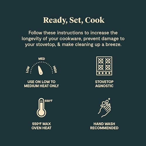 Caraway Nonstick Ceramic Cookware Set (12 Piece) Pots, Pans, 3 Lids and Kitchen Storage - Non Toxic, PTFE & PFOA Free - Oven Safe & Compatible with All Stovetops (Gas, Electric & Induction) - Cream