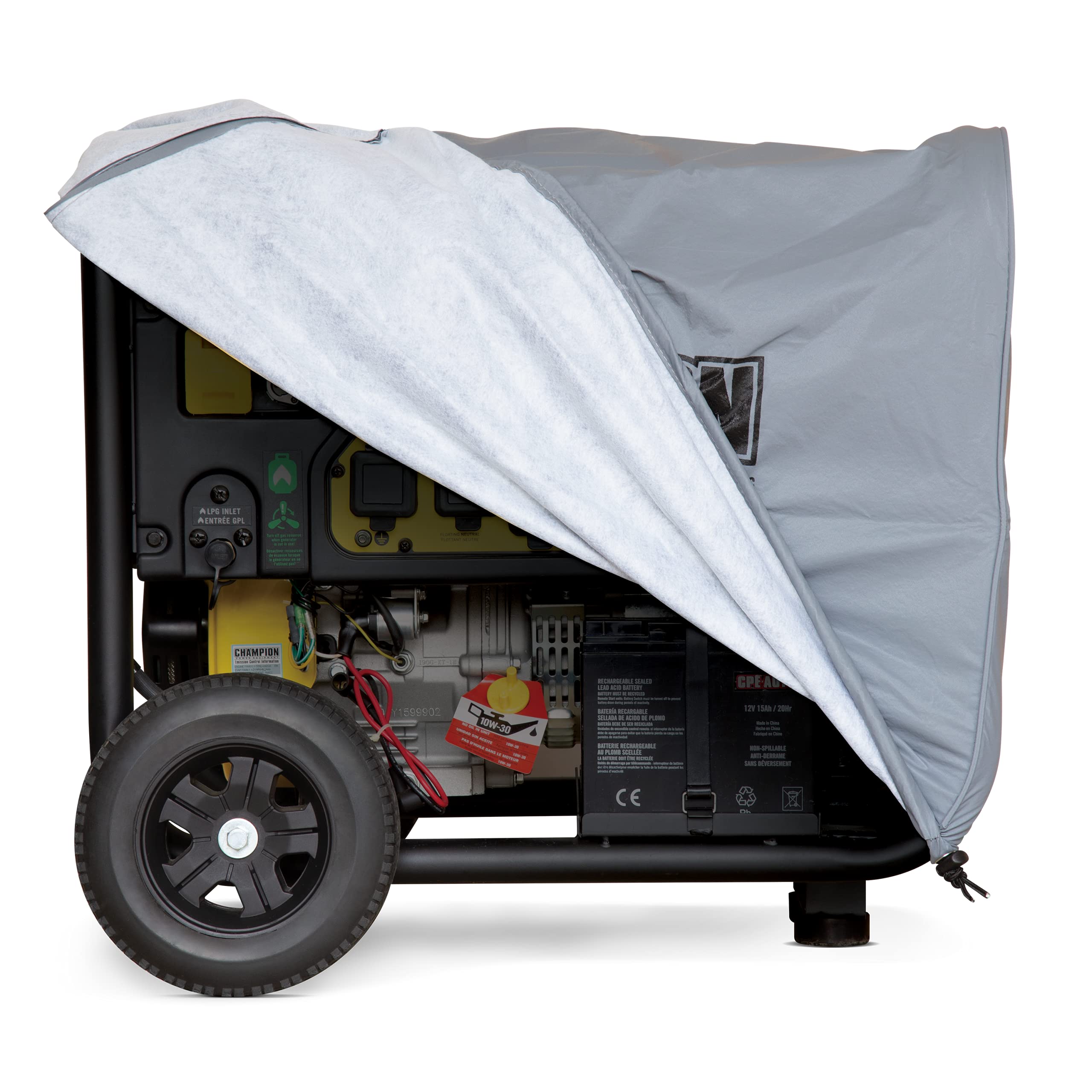 Champion Power Equipment 100519 6250-Watt Open Frame Inverter with Quiet Technology & Champion Weather-Resistant Storage Cover for 4800-11,500-Watt Portable Generators