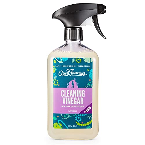 Aunt Fannie's All Purpose Cleaning Vinegar, Multisurface Spray Cleaner, 16.9 Ounces, Lavender Scent (Pack of 1)