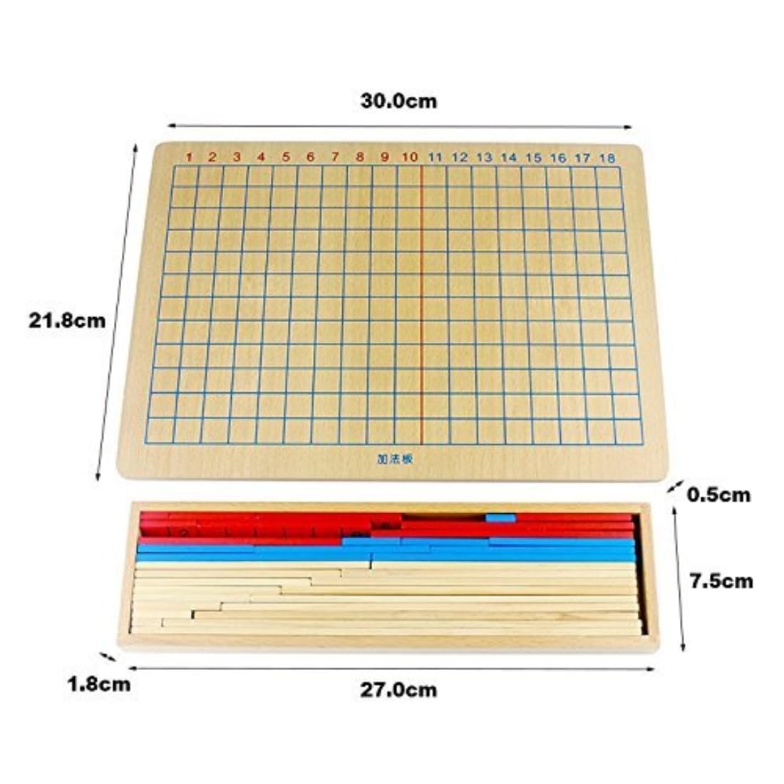 DANNI Montessori Addition Subtraction Strip Board Preschool Childhood Math Toy Early Educational Math Calculation Learn Teaching Aids