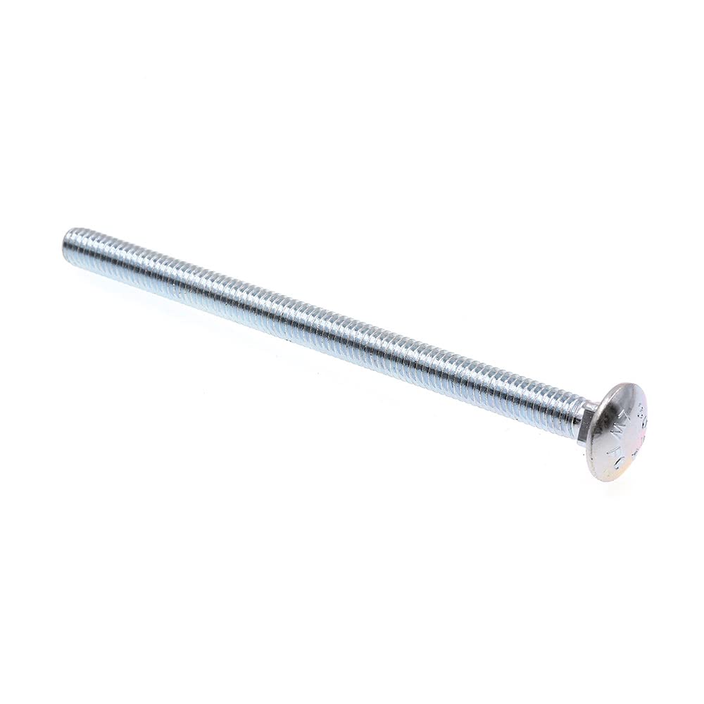Prime-Line 9063229 Carriage Bolts, 5/16 In.-18 X 5 In., A307 Grade A Zinc Plated Steel (25 Pack)