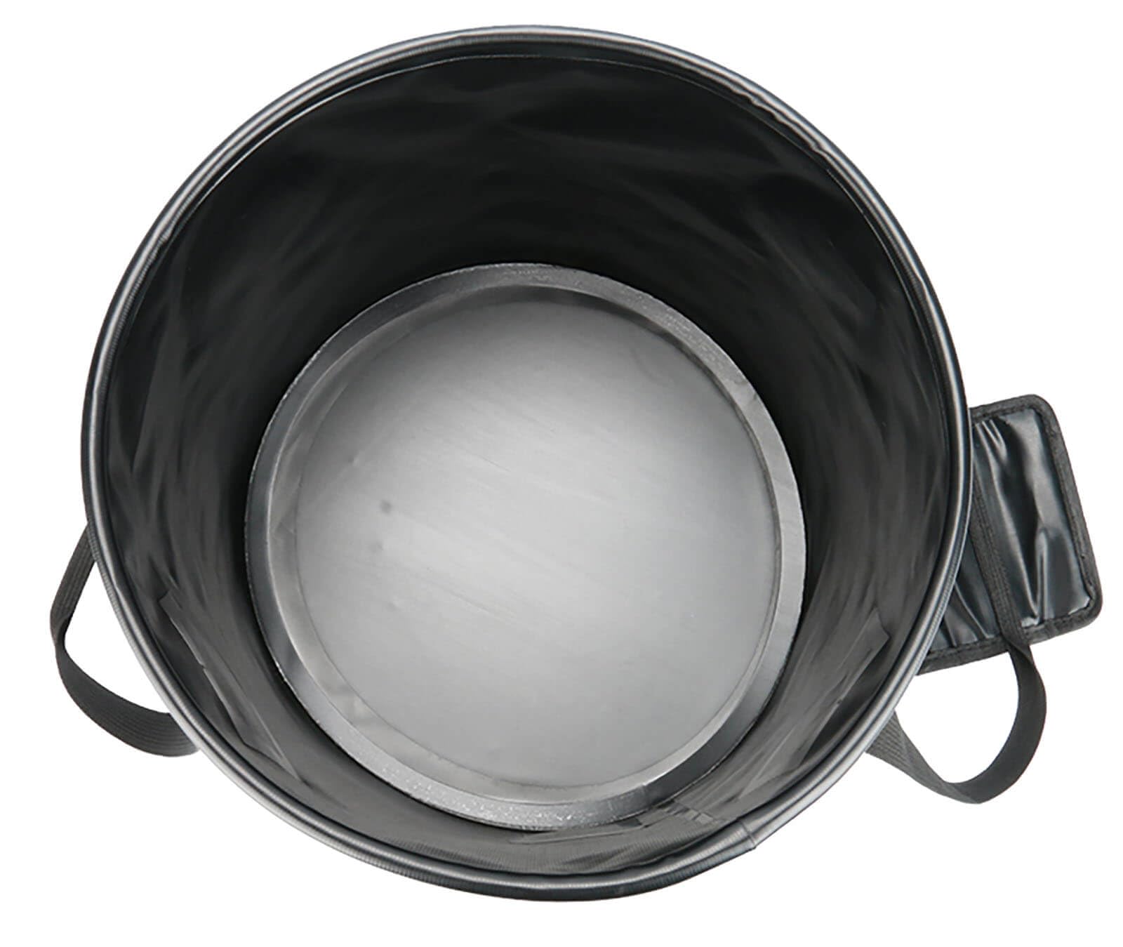 BANCHELLE Collapsible Camping Bucket with Lid 5 Gallon for Traveling Fishing Gardening (Black, 20L)