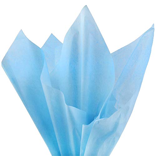PMLAND Premium Quality Gift Wrapping Paper - Sky Blue - 15 Inches X 20 Inches 100 Sheets