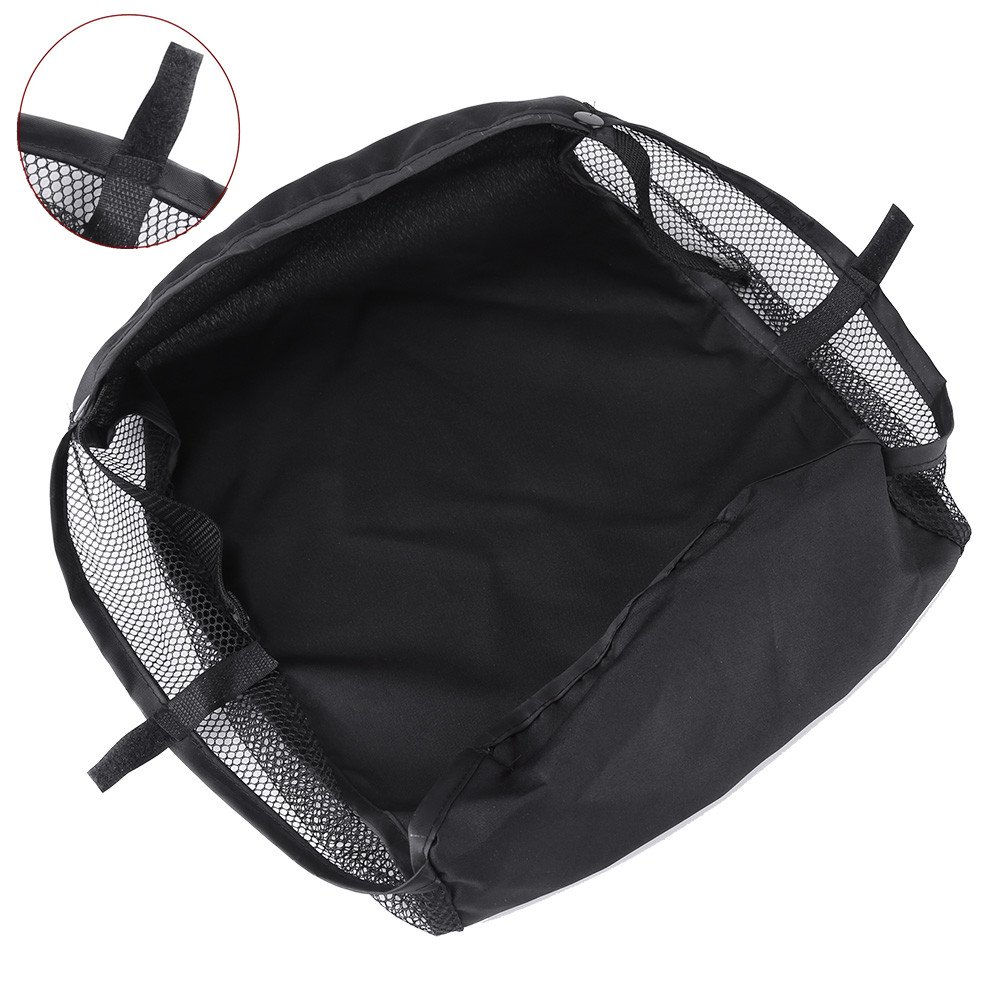 Yosoo Stroller Bottom Storage Bag, 2PCS Installable Baby Car Buggy Pushchair Basket Shopping Case Organizer with Magic Sticker and Buttons, A Stable Firm Place for Placing Kid's Supplies