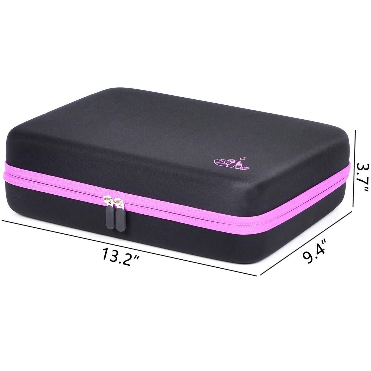 BES CHAN Essential Oil Carrying Organizer Storage Case for 70 Roller Bottles 5/10/15/20ml Small bottles with Free Writable Labels Opener Holds Purple-13.2" Lx9.4 Wx3.7 H