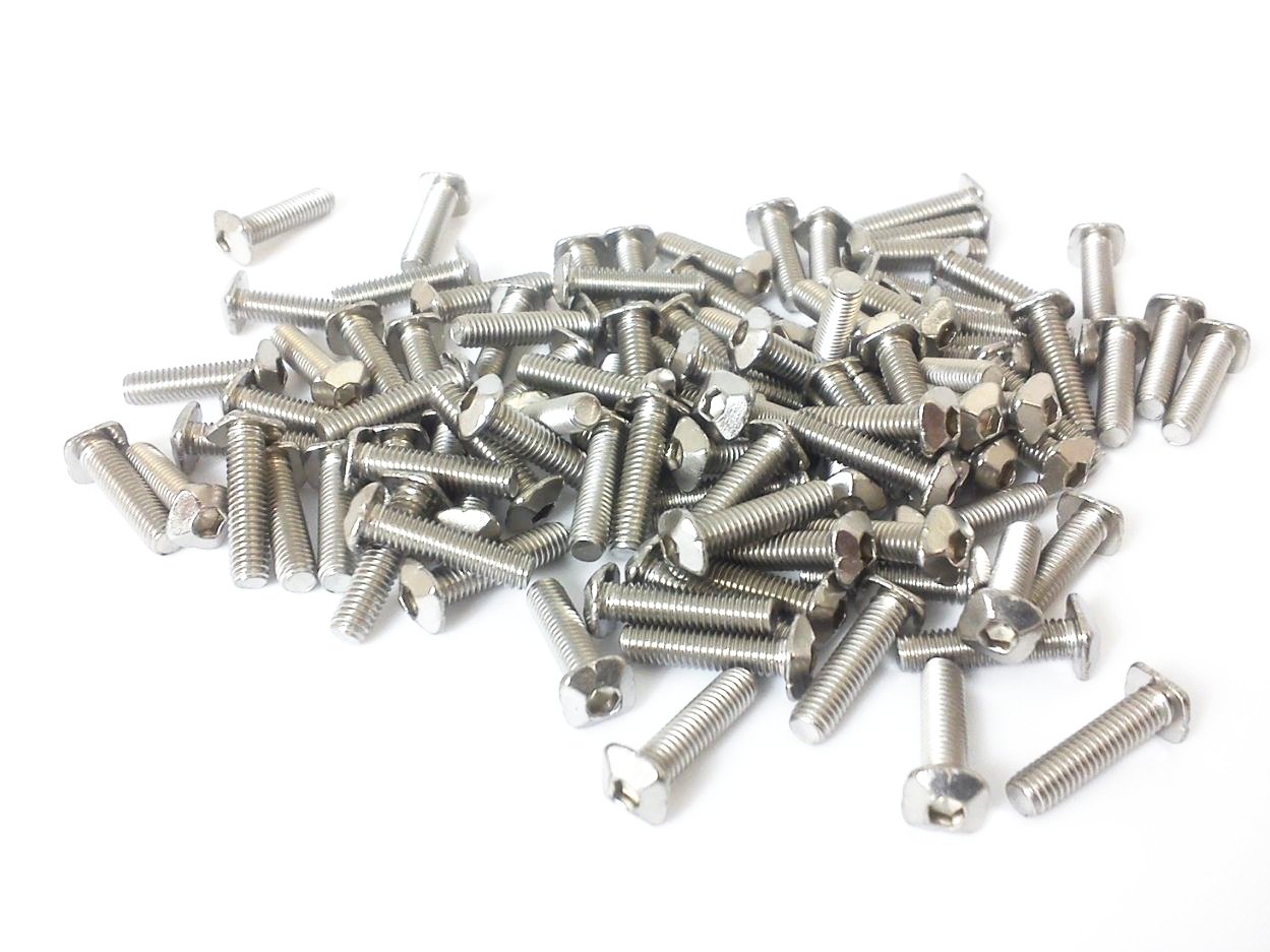 Makerbeam M3 Bolts with Square Head, 12mm 100 pcs and 25mm 25pcs