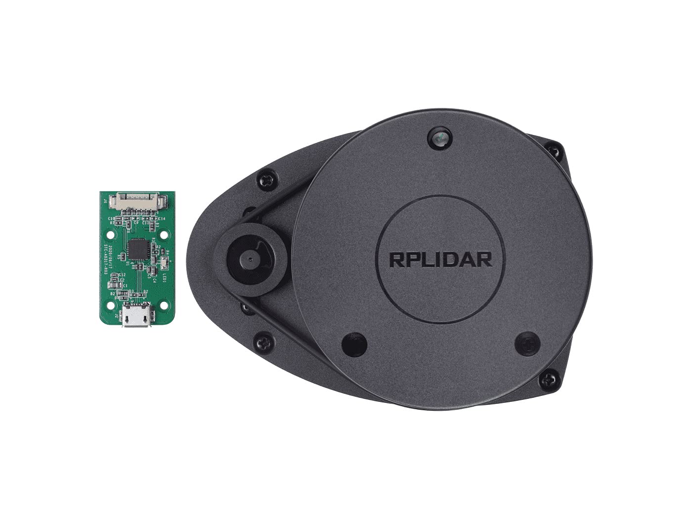 seeed studio RPLIDAR A1M8-R6 360 Degree 2D Laser Range Scanner Kit, 8000 Times Sample Rate and 12 Meters Distance Radar Sensor Module for Intelligent Obstacle/Robot/Avoidance/Maker Education