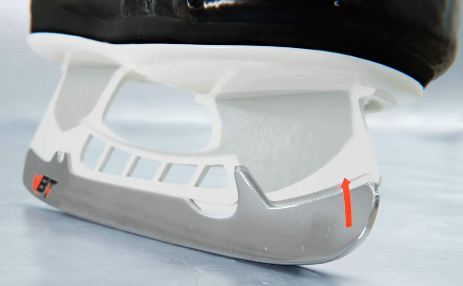 Bladetech Hockey - Replacement Skate Blades for GRAF Ultra/Cobra Holder - Black Armour
