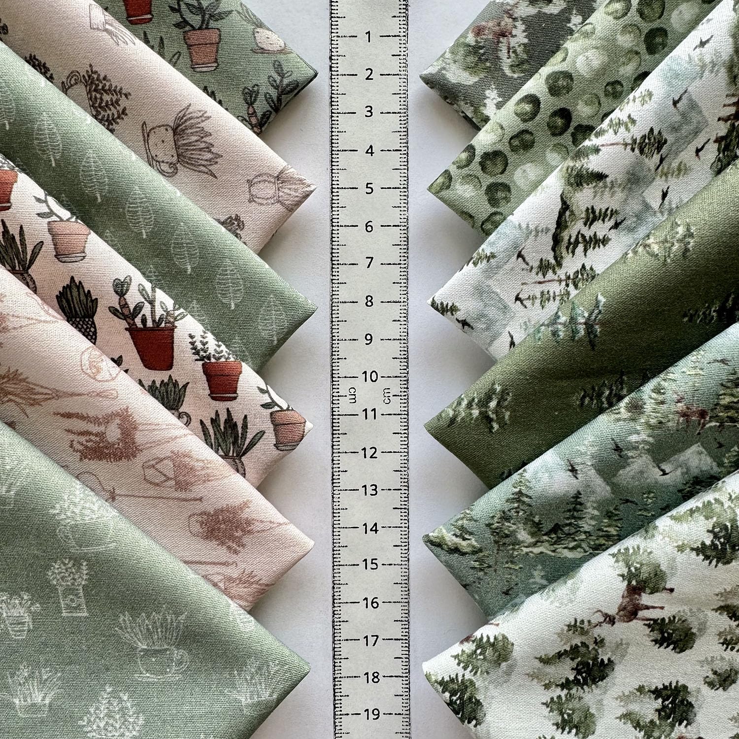 Precut Quilting Fabric Squares β 100% Cotton 60pcs 8 x 8 inches (20cm x 20cm) Sewing Fabric Bundle for Patchwork and Crafts, Turkish Cotton (Eco Style, #10)